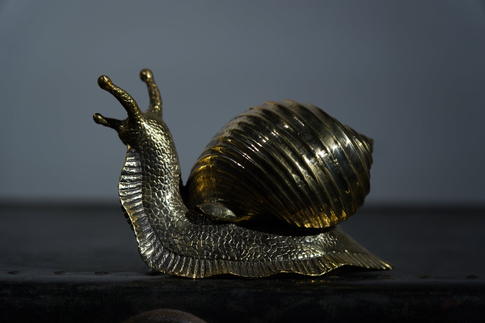 Strong Brass Golden Snail Sculpture Table Deco Available in 3 Styles ...