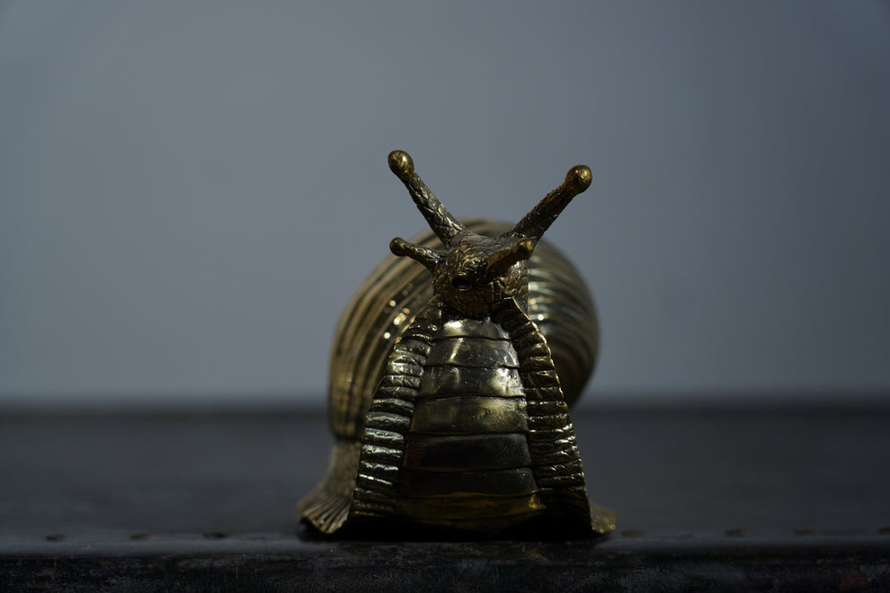 Strong Brass Golden Snail Sculpture Table Deco Available in 3 Styles ...