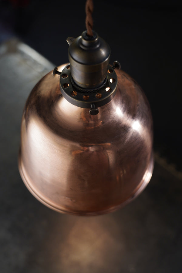 Bell Copper - Vintage Industrial Red Copper Brass Pendant Light – Vint ...